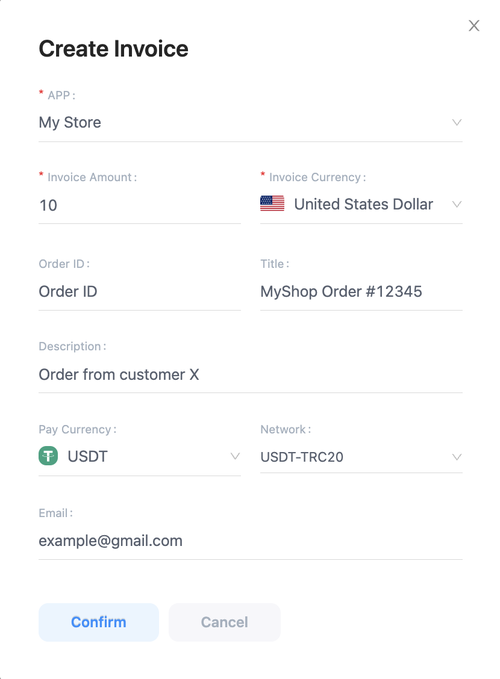 Create and Send Your invoice | UniPayment